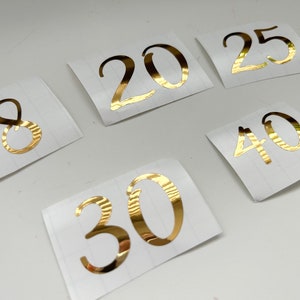 Personalized Vinyl Label Sticker Numbers, Numbers for Balloons, Dustbin ...