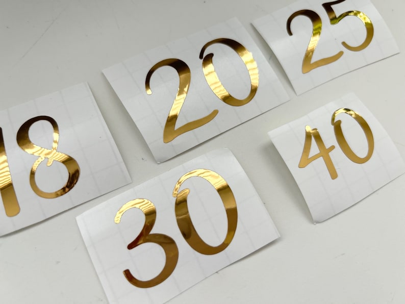 Personalized Vinyl Label Sticker Numbers Numbers For Balloons Dustbin
