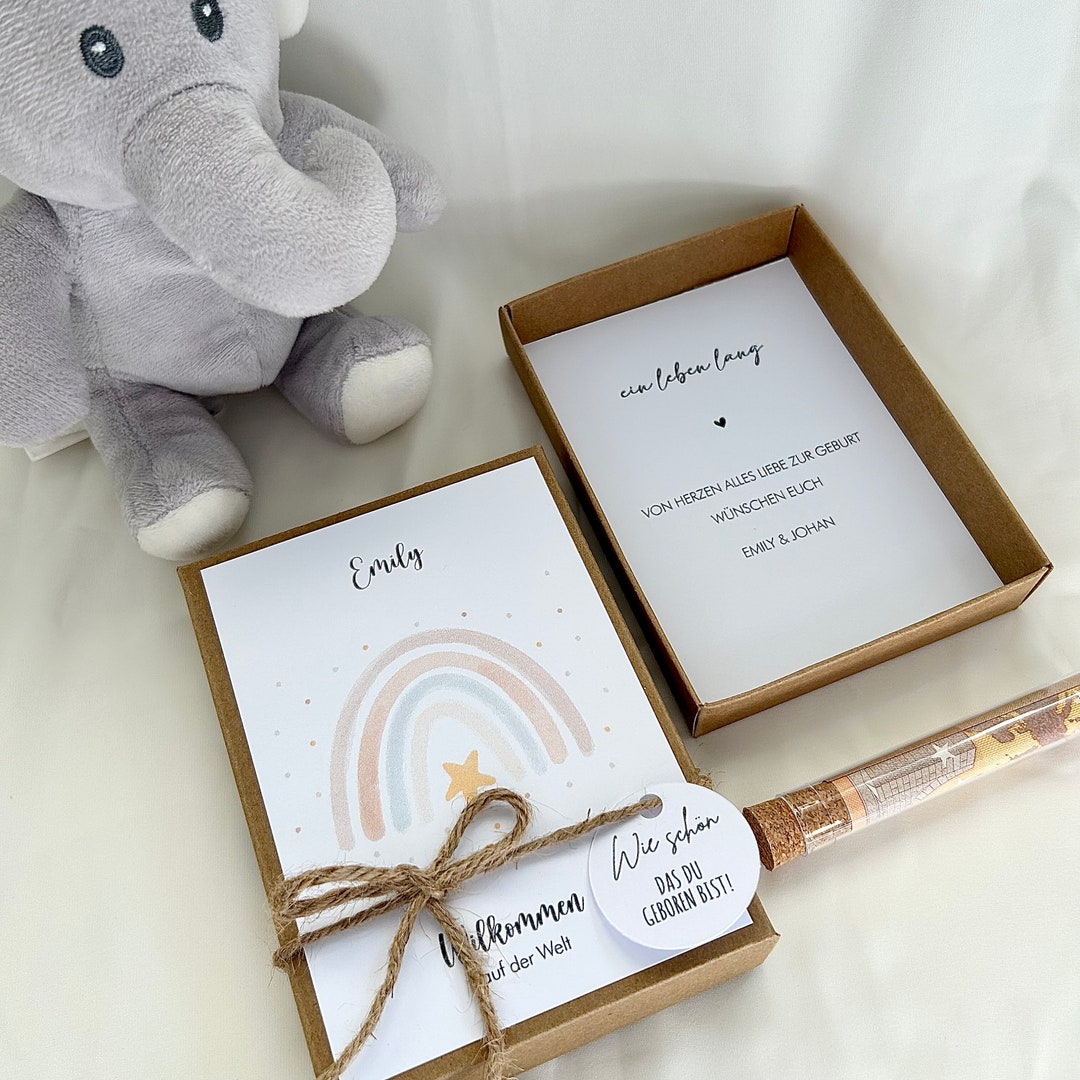 Personalized Money Gift for Birth, Gift Box With Test Tube ...