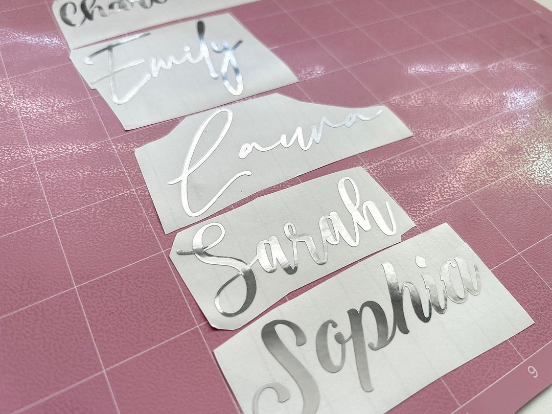 Personalized Vinyl Decals, Name Vinyl Decals, Glass Decals, Water ...