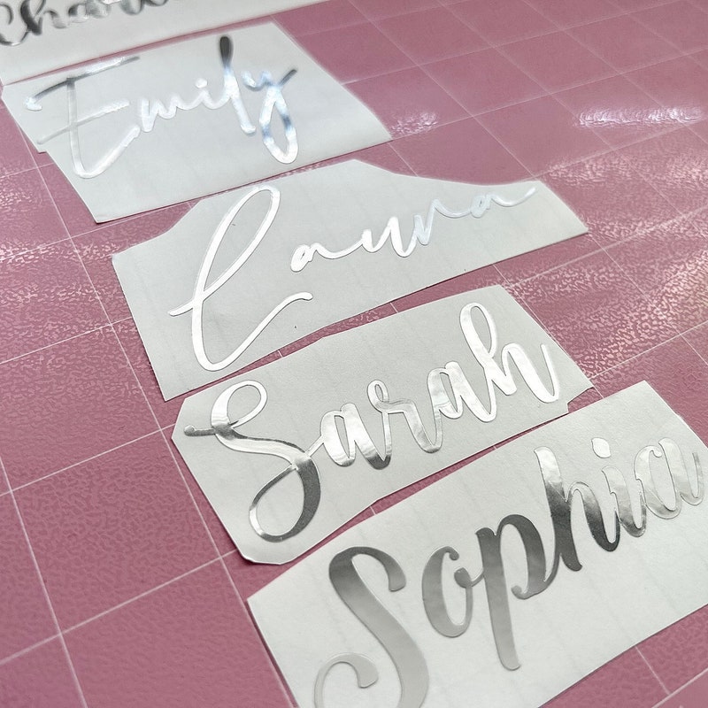 Vinyl Name Sticker - Etsy