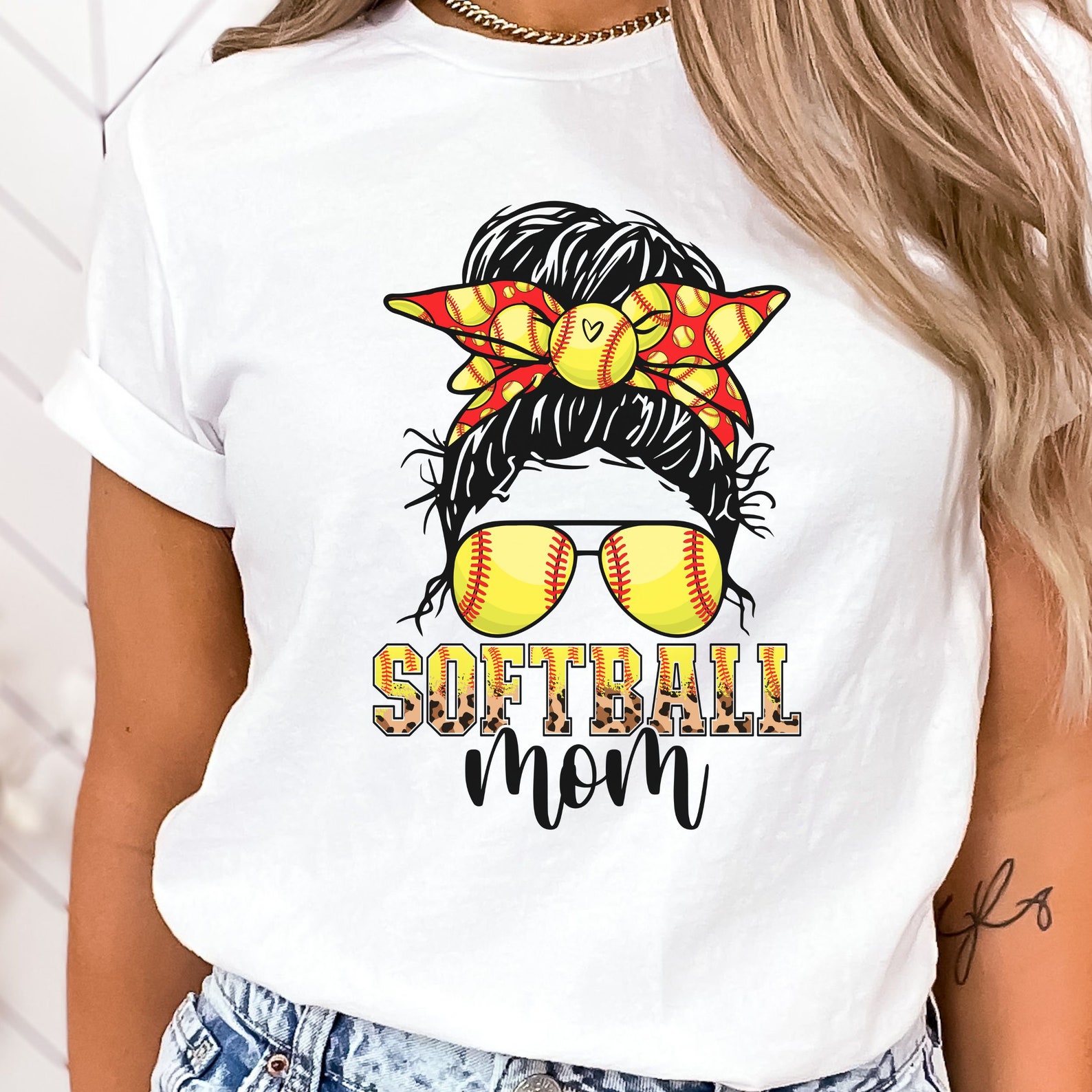 Softball Mom Shirt, Custom Softball Mom Shirt, Softball Top for Mom ...