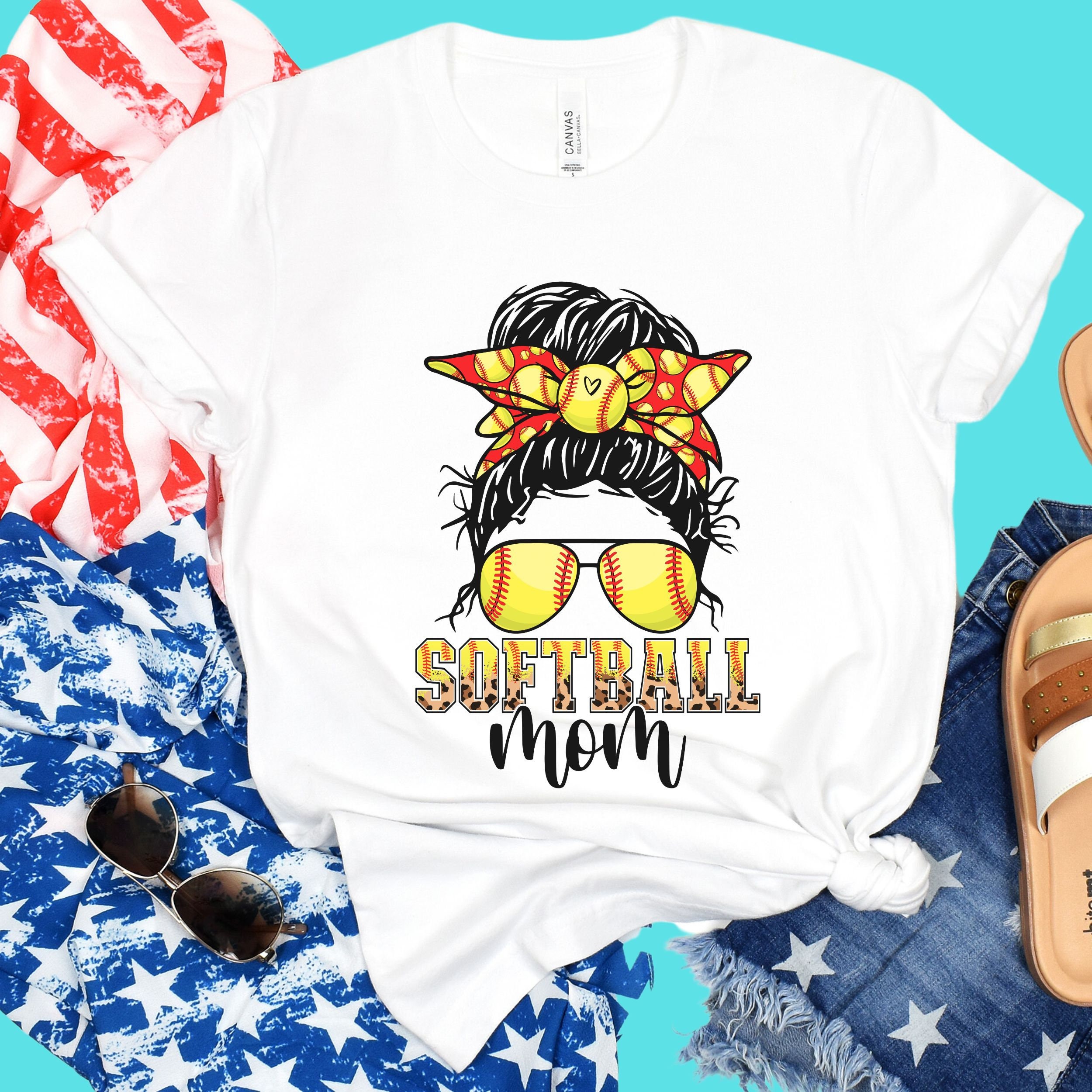 Softball Mom Shirt, Custom Softball Mom Shirt, Softball Top for Mom ...