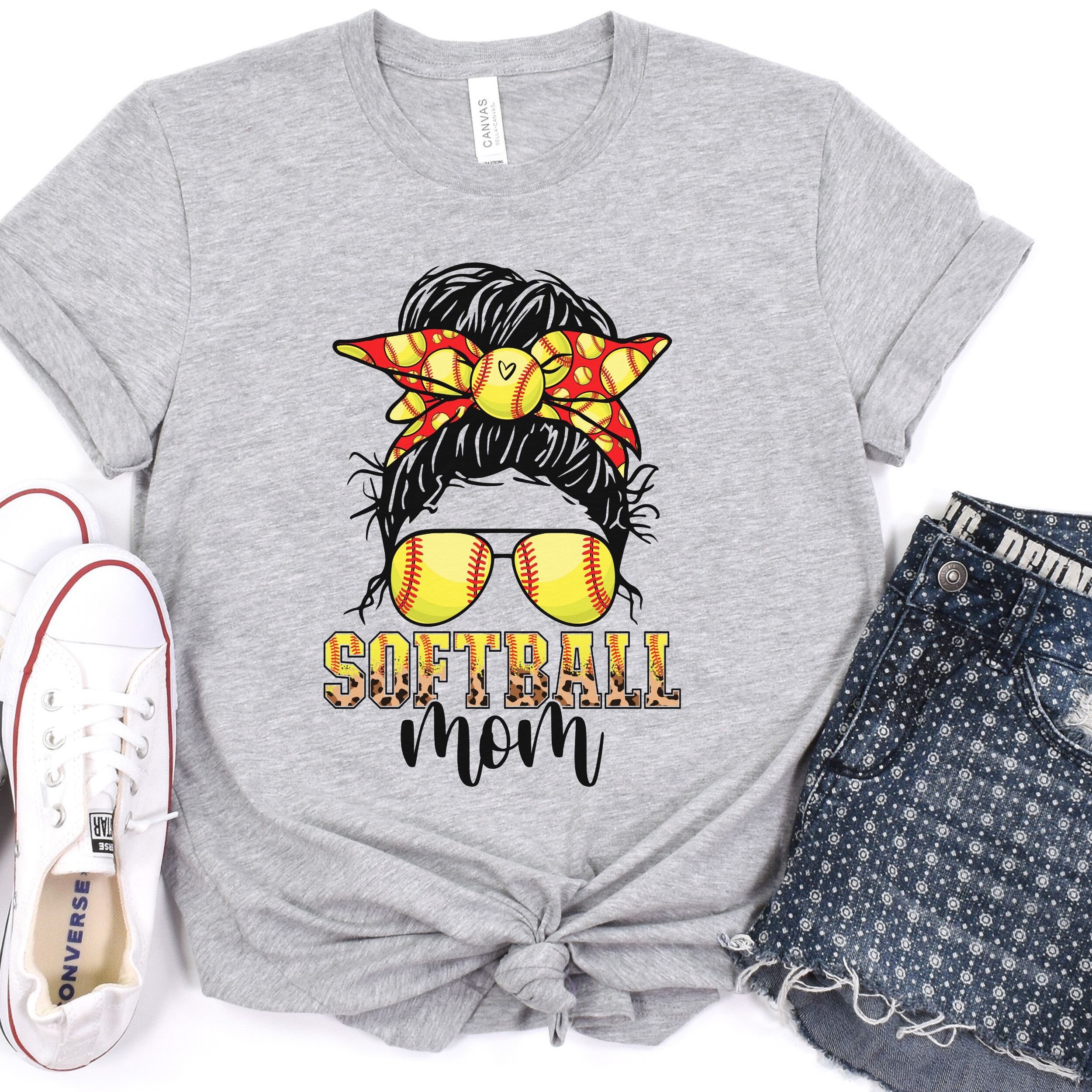 Softball Mom Shirt, Custom Softball Mom Shirt, Softball Top for Mom ...