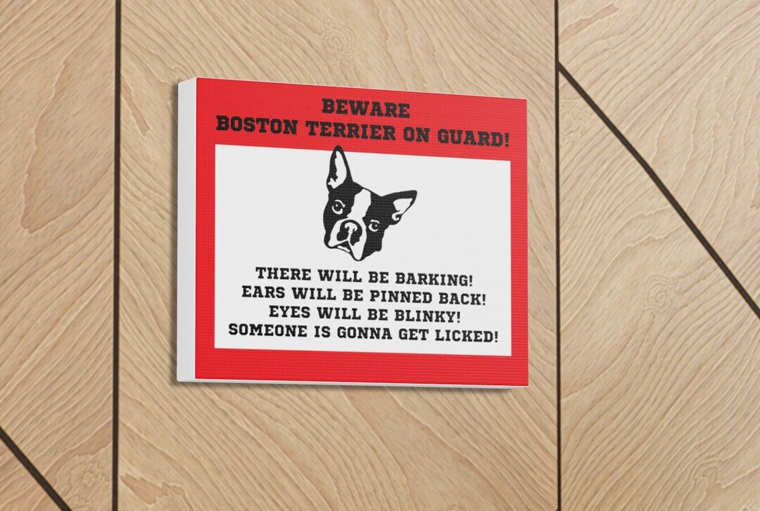 Beware Boston Terrier, Funny Boston Terrier, Boston Terrier Mom, Beware ...