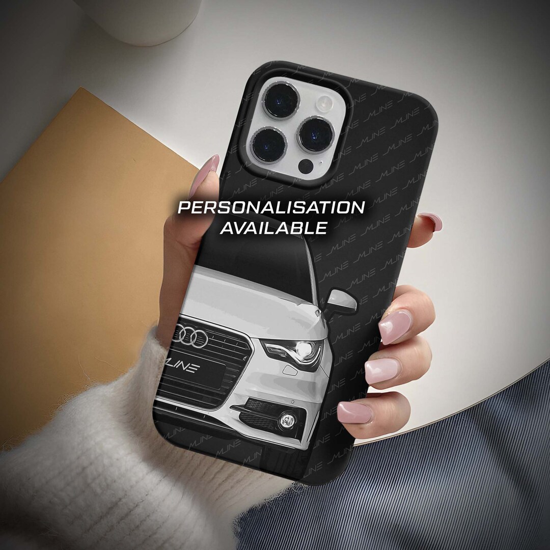 Audi A1 8X MK 1 Glacier White Front View Tough iPhone & Samsung Case ...