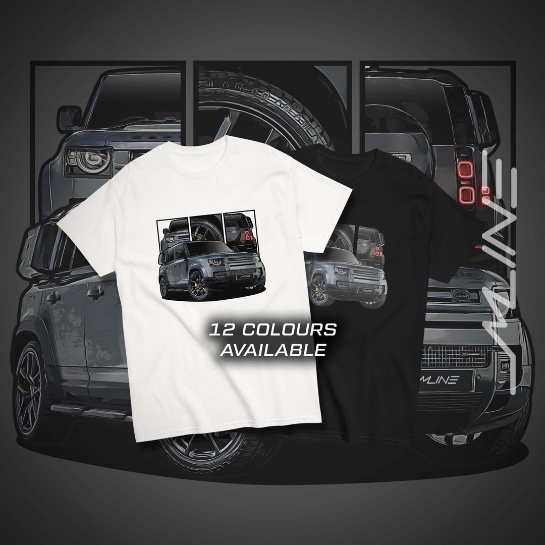 Land Rover Defender 110 L663 Cartoon Art Tee Unisex Gift for Car ...