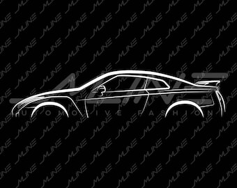 Nissan GTR SVG, Cartoon Vector, Art, Silhouette - Etsy