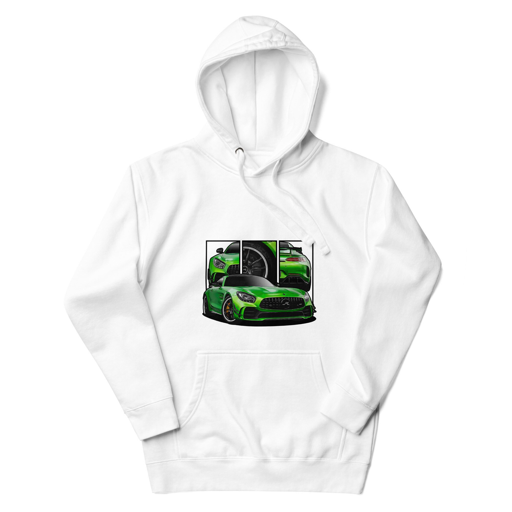 Mercedes Inspired AMG GT-R, Cartoon Art Unisex Hoodie, Toon Art ...