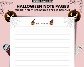 Spooky Note Printable - Etsy