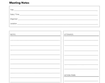 Brainstorming Template | Digital Download PDF, PNG, & SVG - Etsy