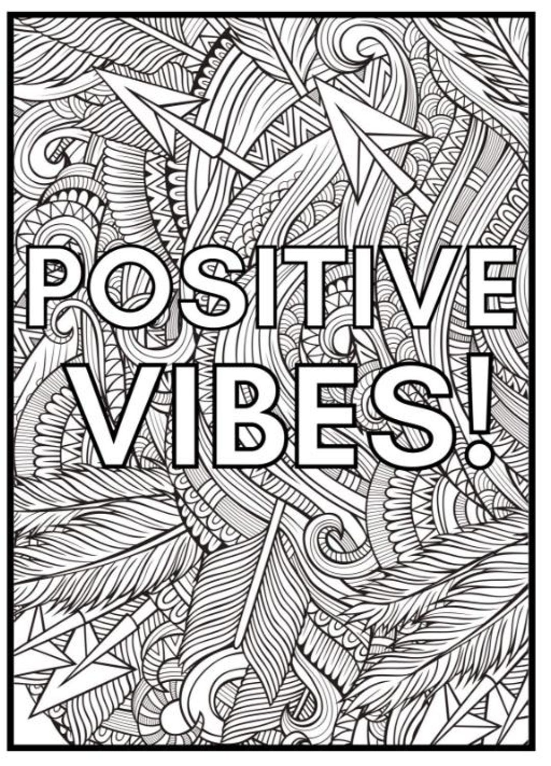 Coloring Pages | Motivational | Mandala | 3 Pages | PDF (positive Vibes ...