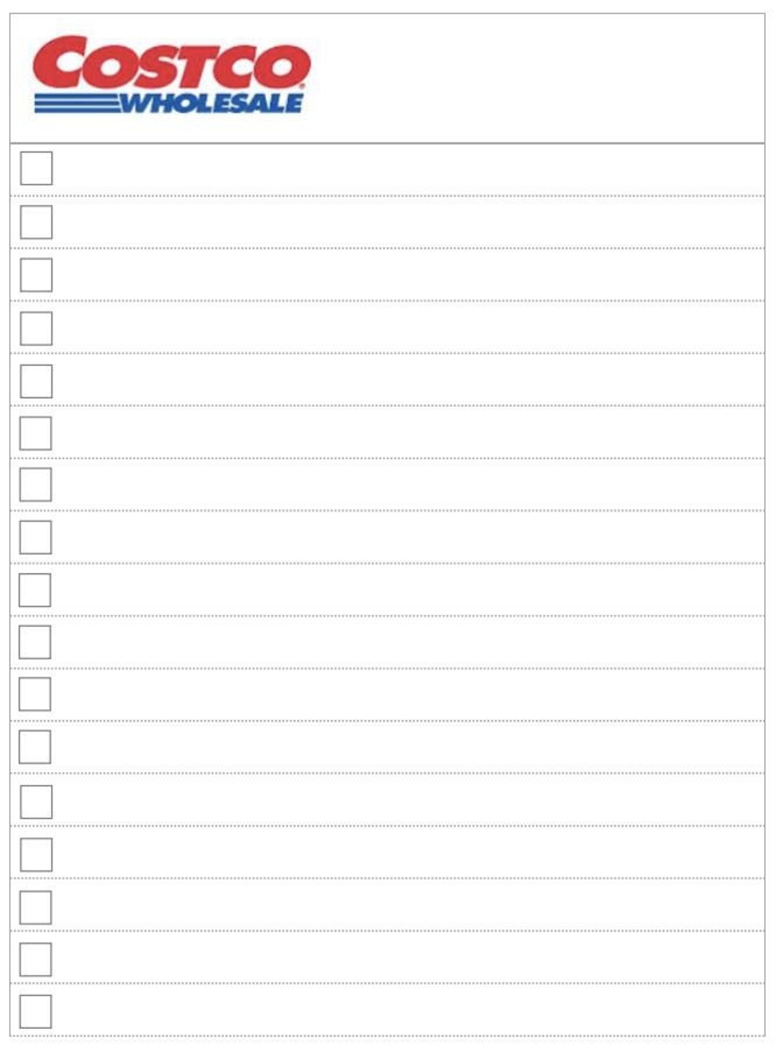 Costco Shopping List Template | Digital Download PDF, PNG, & SVG - Etsy