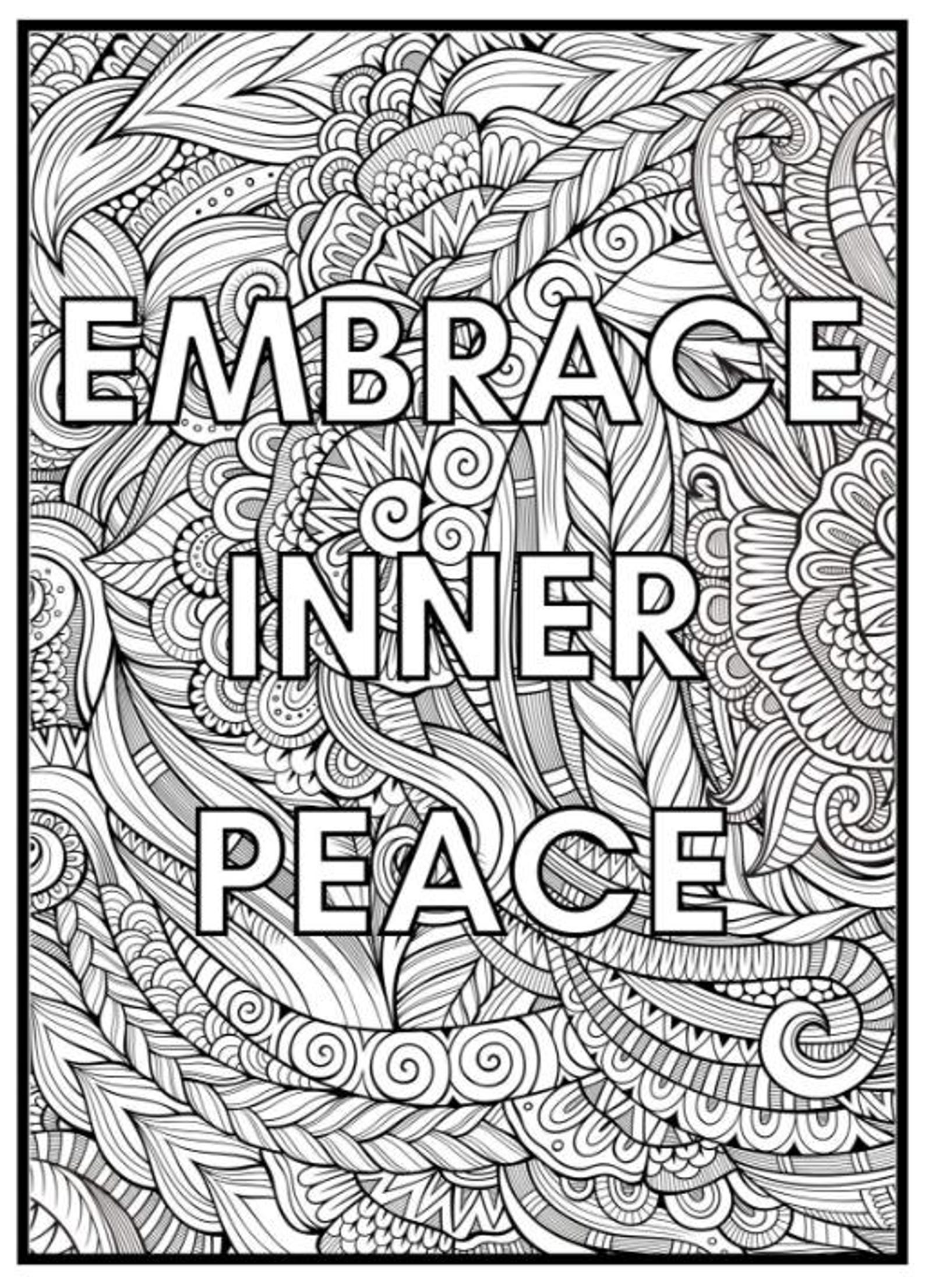 Coloring Pages | Motivational | Mandala | 3 Pages | PDF (positive Vibes ...