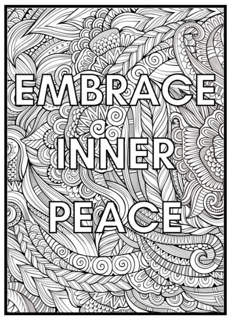Coloring Pages | Motivational | Mandala | 3 Pages | PDF (positive Vibes ...