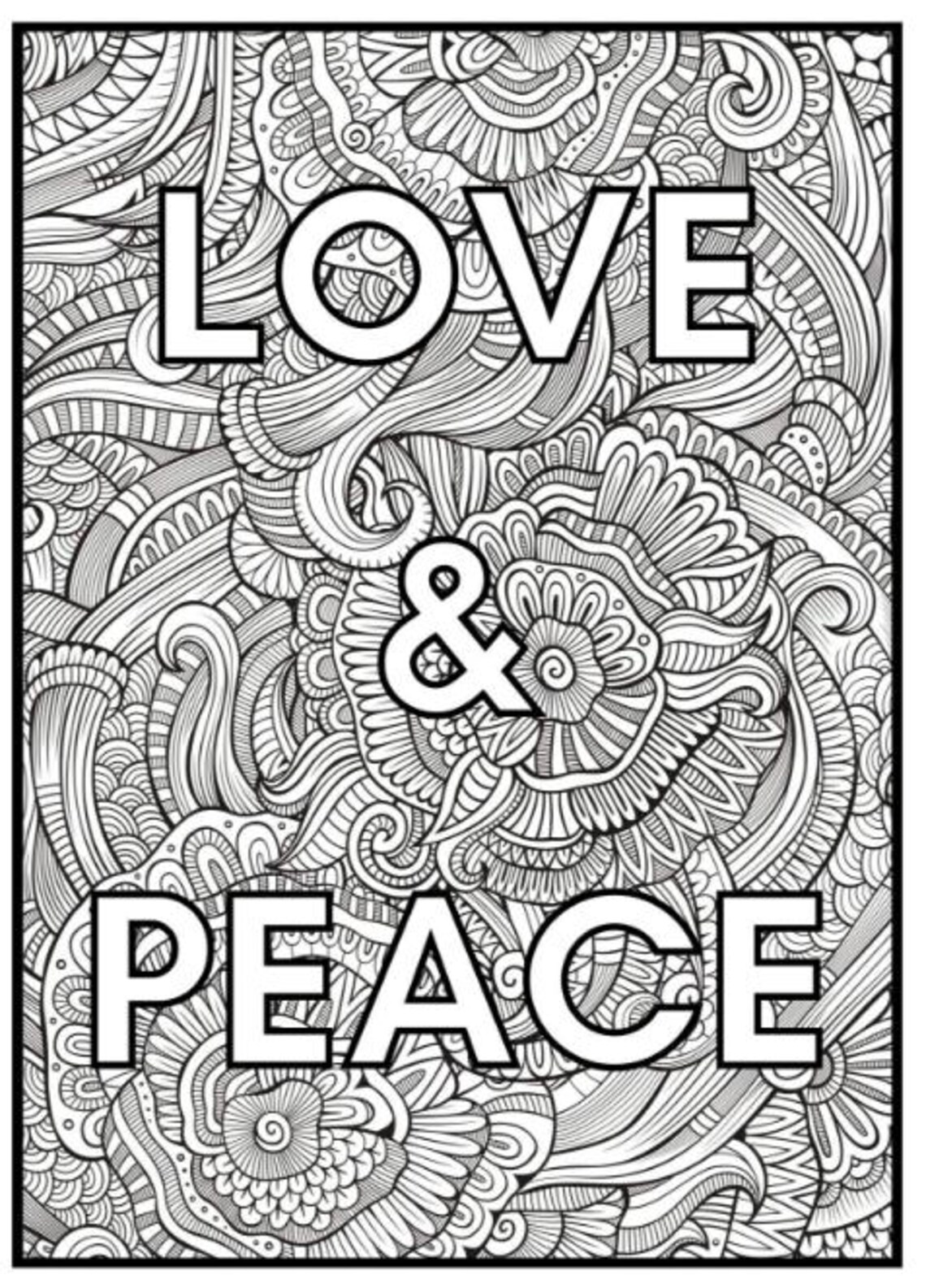 Coloring Pages | Motivational | Mandala | 3 Pages | PDF (love & Peace ...