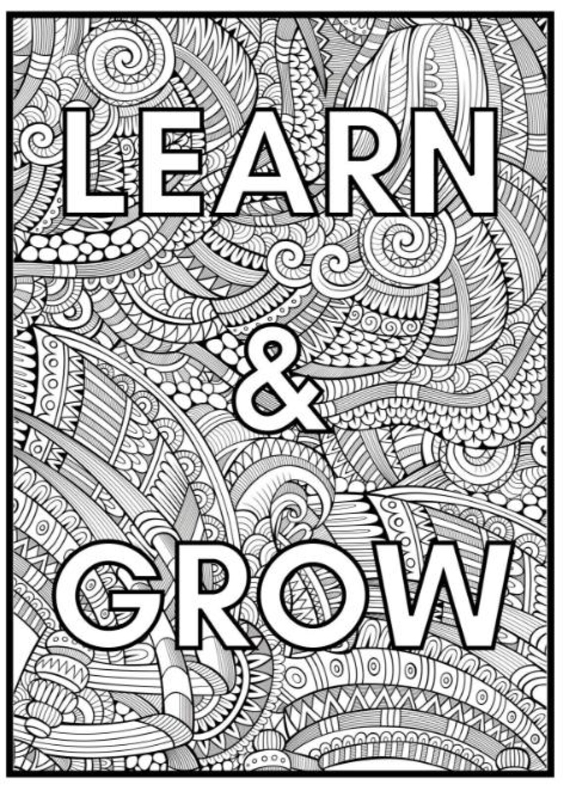 Coloring Pages | Motivational | Mandala | 3 Pages | PDF (learn & Grow ...