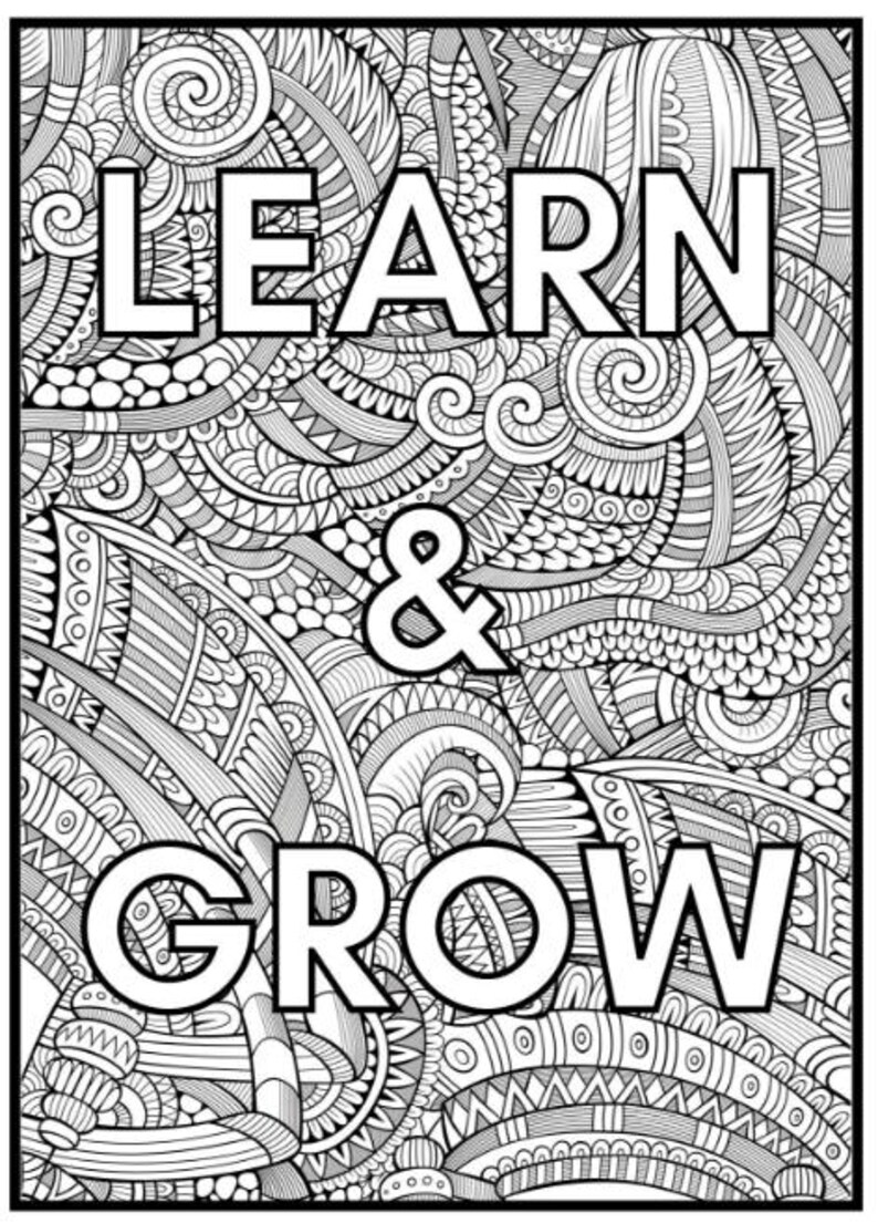 Coloring Pages | Motivational | Mandala | 3 Pages | PDF (learn & Grow ...