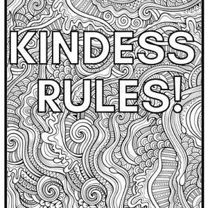 Coloring Pages | Motivational | Mandala | 3 Pages | PDF (kindness Rules ...