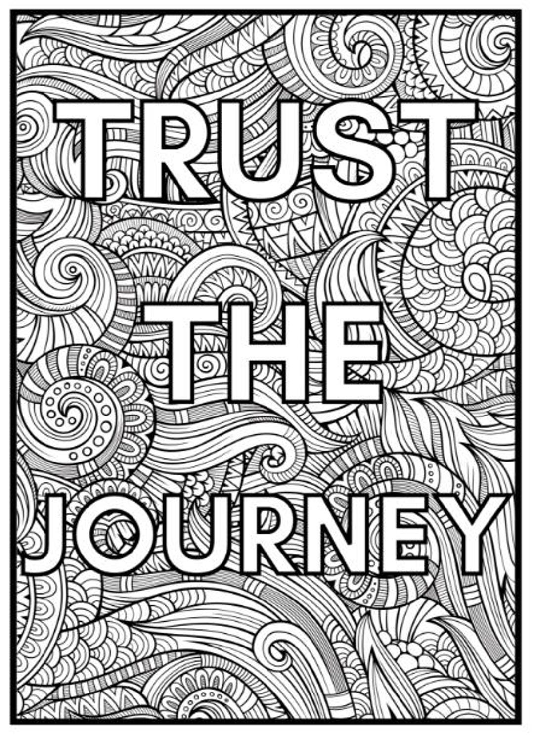 Coloring Pages | Motivational | Mandala | 3 Pages | PDF (trust the ...