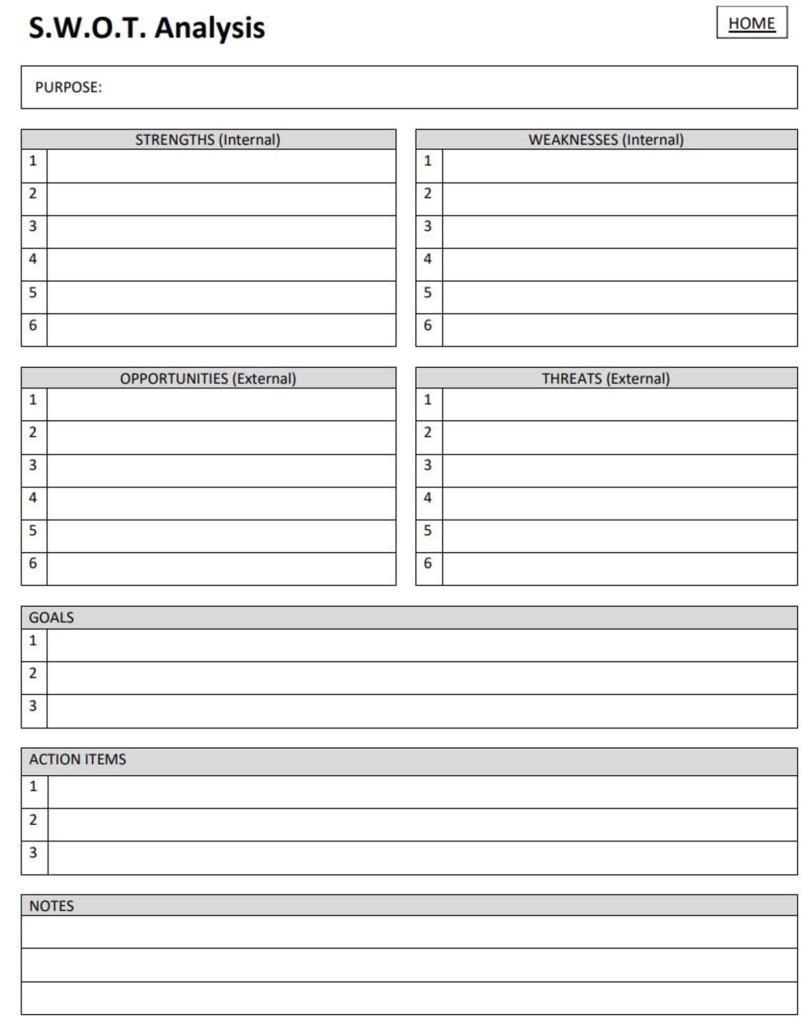 Project Planner With SWOT, Brainstorming, Meeting Pages & Notes ...