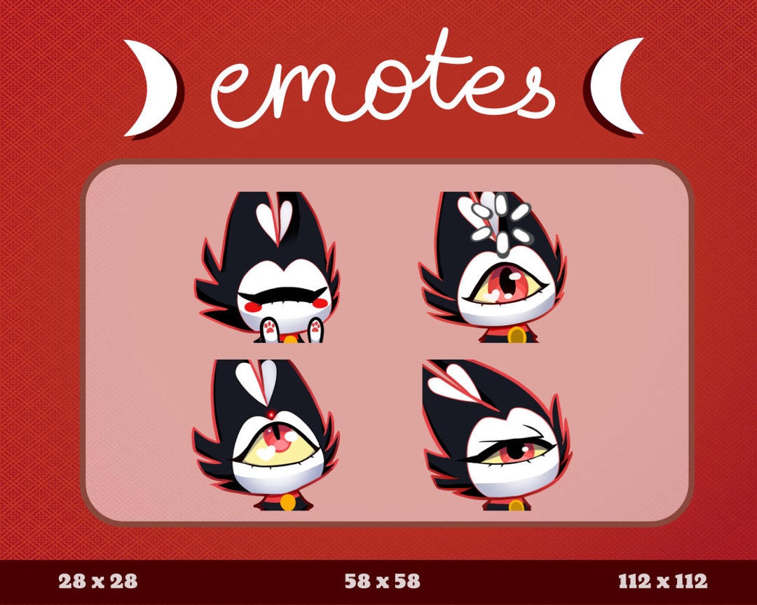 Hazbin Hotel Keekee Key Cat Cute Emotes | 28 Px | 56 Px | 112 Px - Etsy