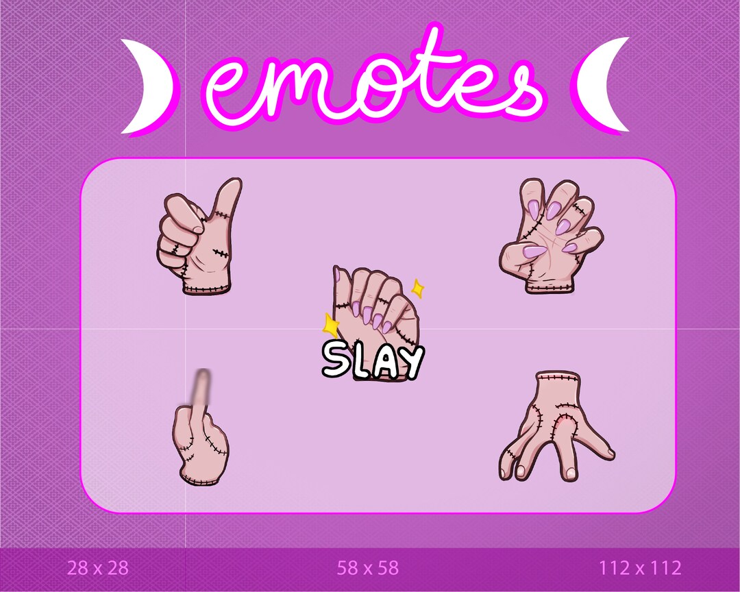 Thing Wednesday Twitch Emotes - Etsy