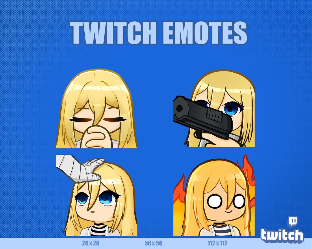 Chibi Anime Girl Emotes - Etsy