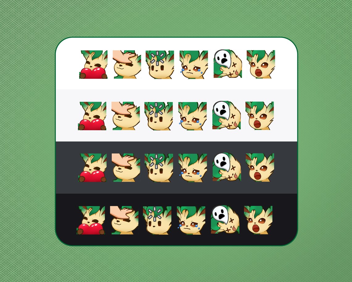 Leafeon Eeveelution Pokemon Twitch Emote - Etsy