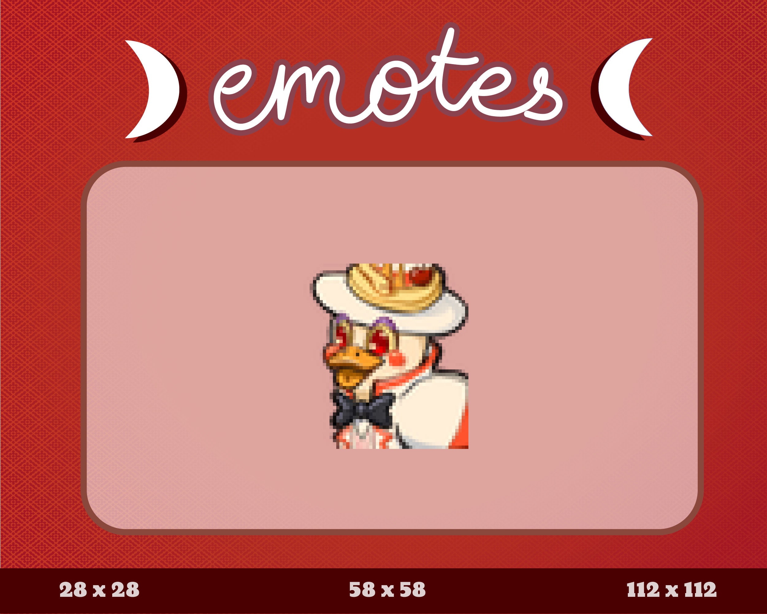 Lucifer Duck Twitch Emote Hazbin Hotel - Etsy