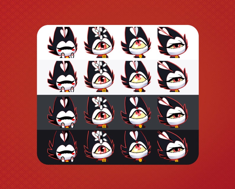 Hazbin Hotel Keekee Key Cat Cute Emotes | 28 Px | 56 Px | 112 Px - Etsy