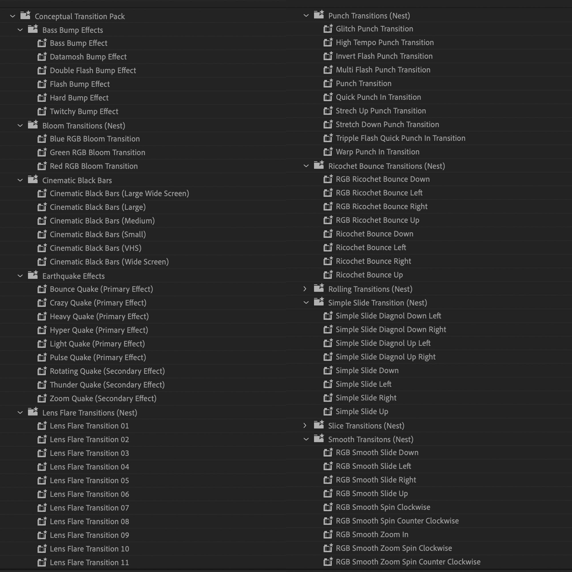 5000 Premier Pro Transition Pack | Seamless Transitions: Lens, Blur ...