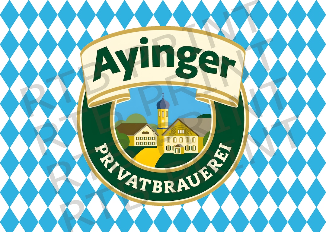 Ayinger Vintage A4 Metal Beer Sign - Etsy