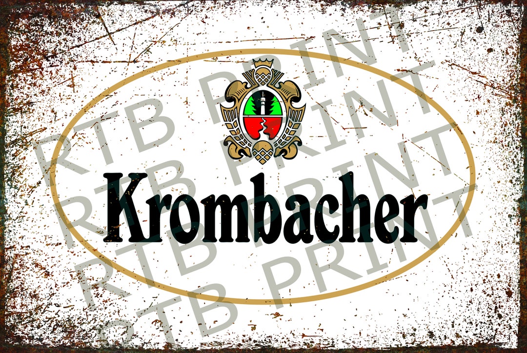 Krombacher Vintage A4 Metal Beer Sign - Etsy
