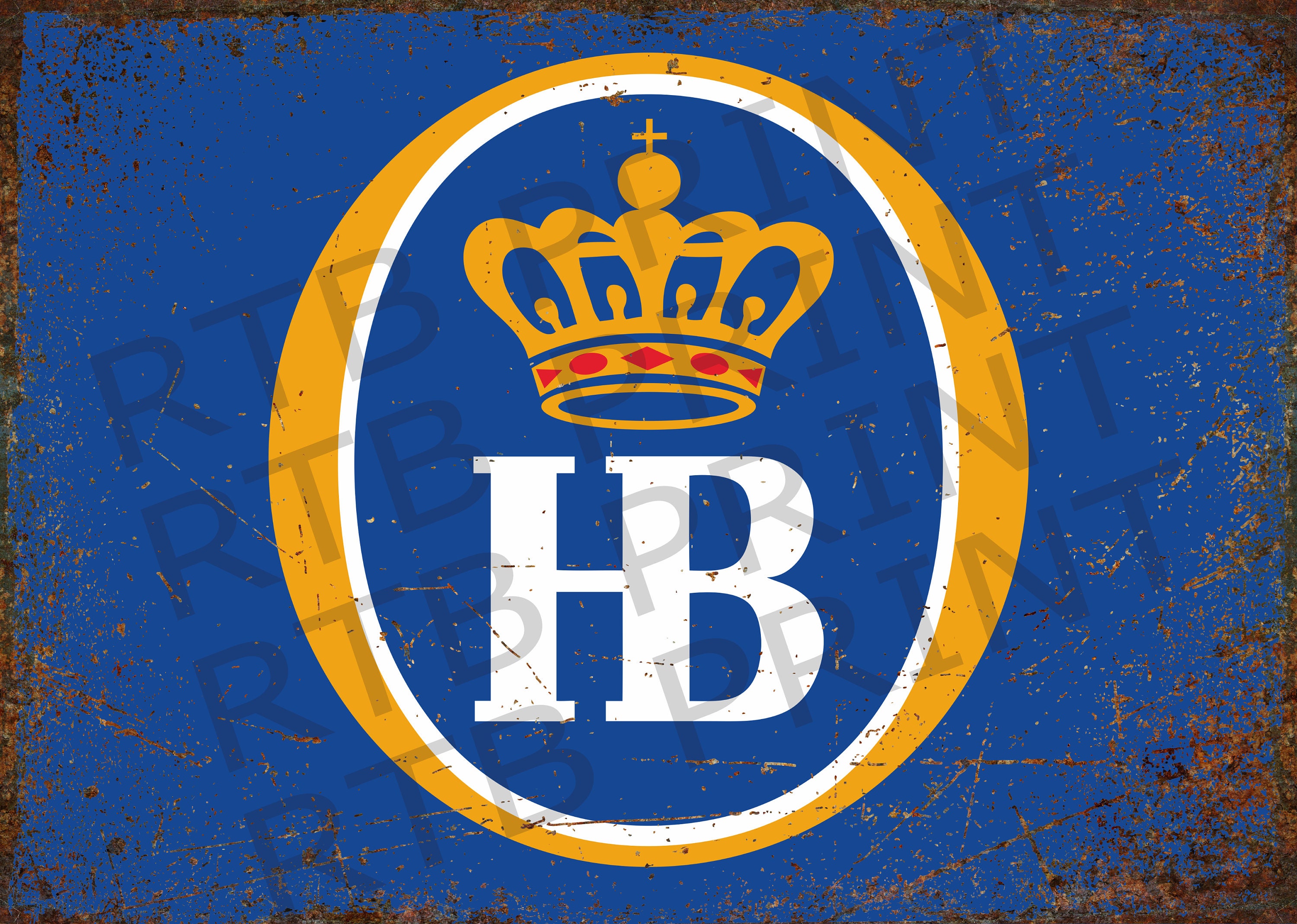 Hofbrau Vintage A4 Metal Beer Sign - Etsy UK