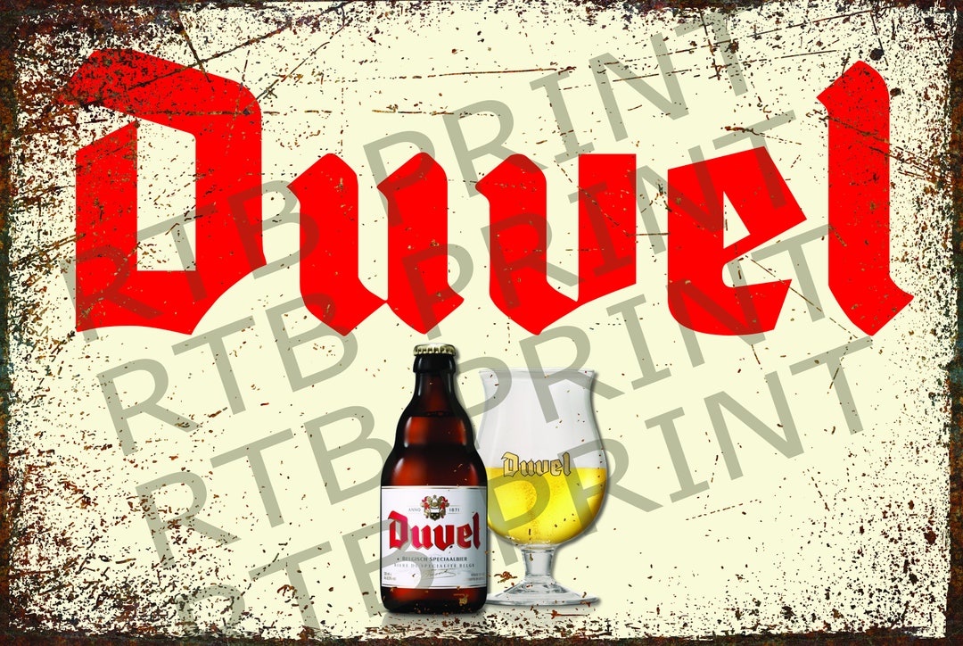 Duvel Vintage A4 Metal Beer Sign - Etsy
