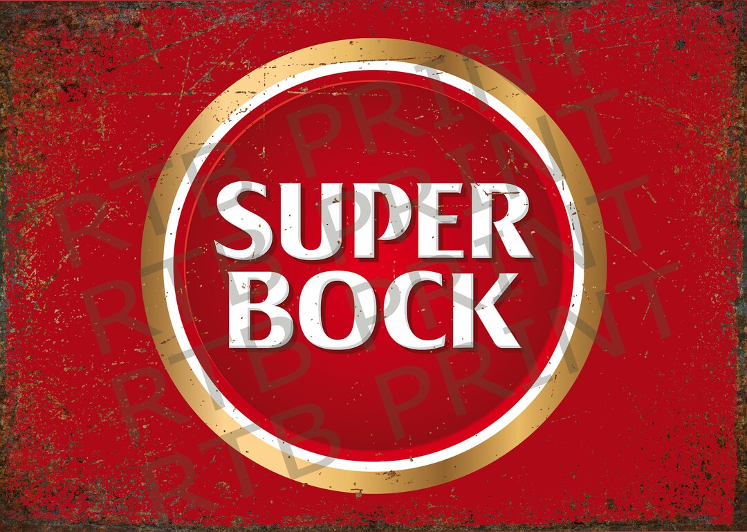 Super Bock Vintage A4 Metal Beer Sign - Etsy