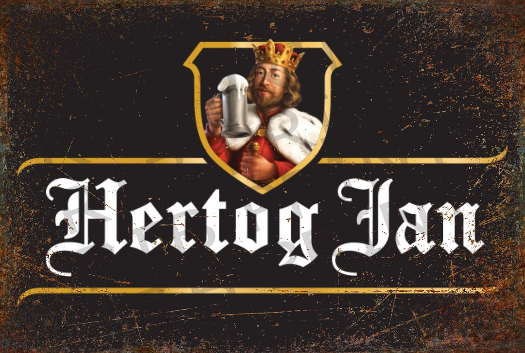 Hertog Jan Vintage A4 Metal Beer Sign - Etsy UK