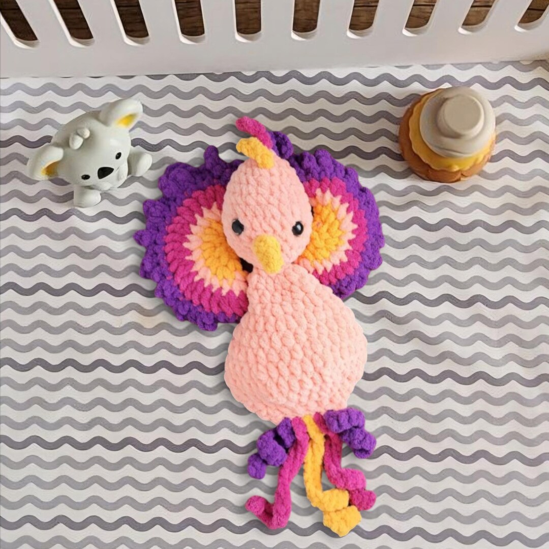 Phoenixflare: Handmade Crochet Phoenix Plushie | Mythical Firebird ...