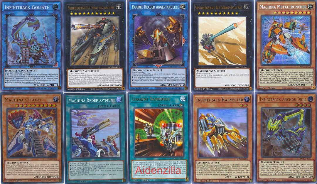 Yugioh Earth Machine Deck - Machina Metalcruncher Infinitrack Harvester ...