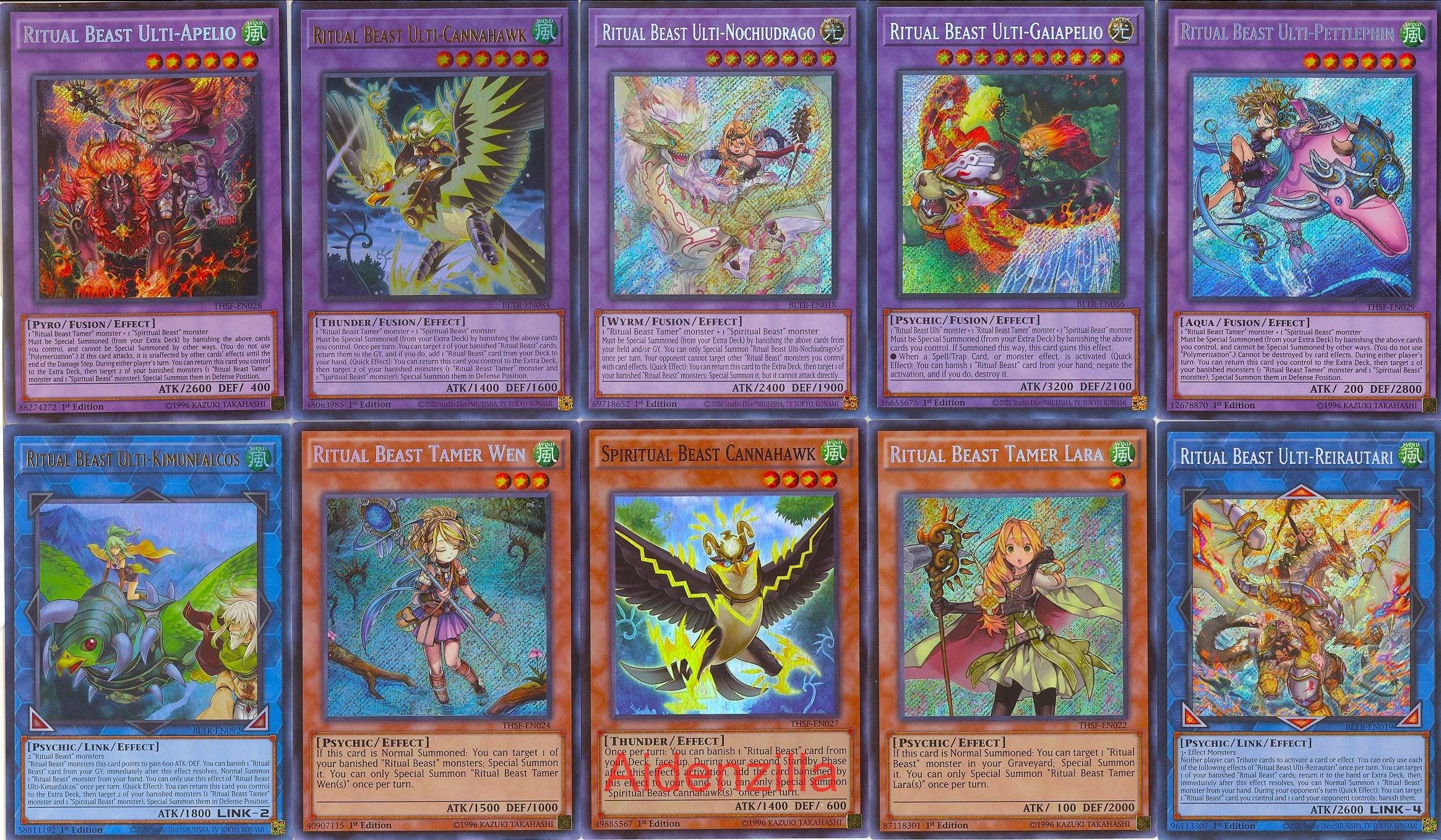 Yugioh Ritual Beast Deck - Ulti-gaiapelio Ulti-apelio Tamer Lara Wen ...