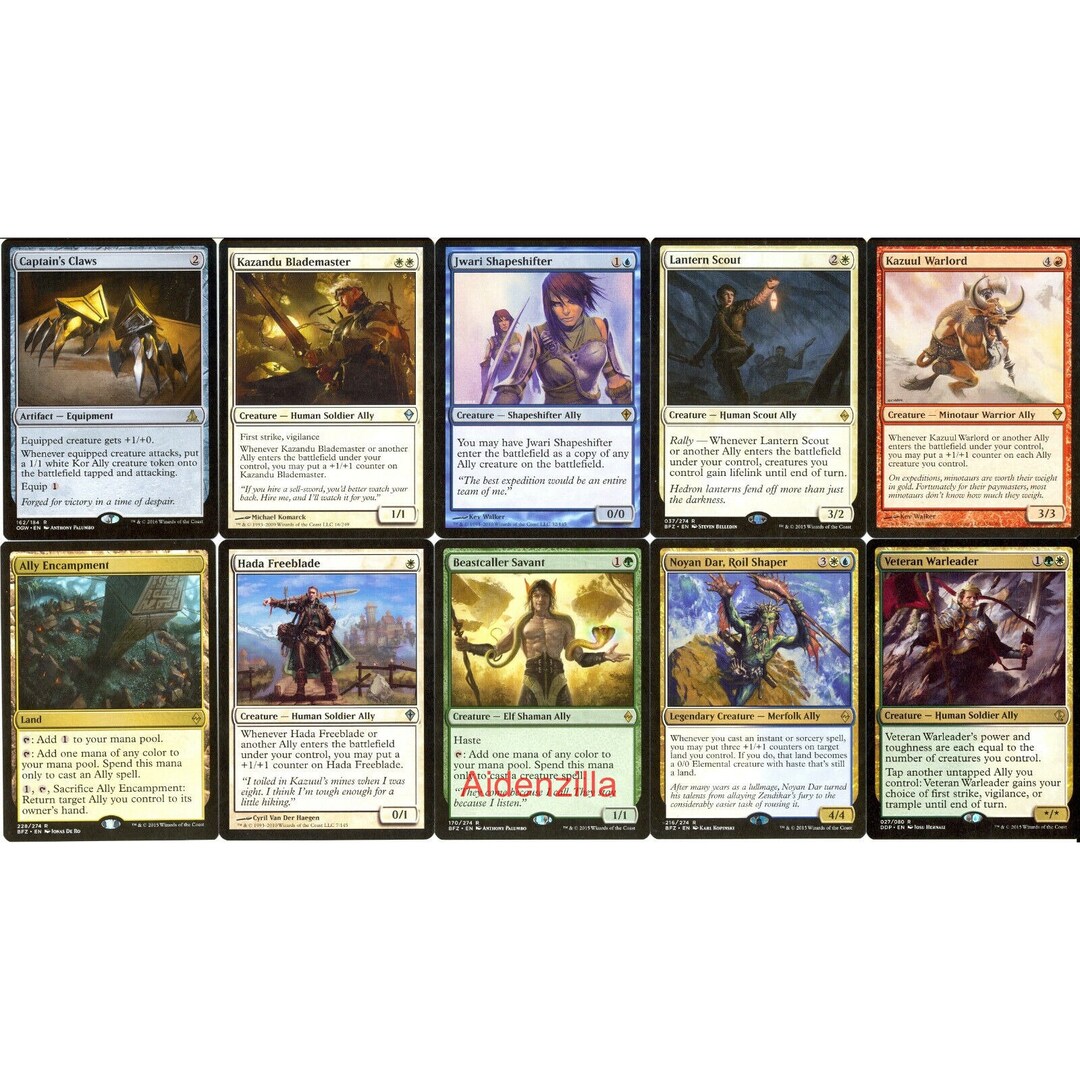 MTG Ally Deck - Jwari Shapeshifter Hada Freeblade - Magic the Gathering ...