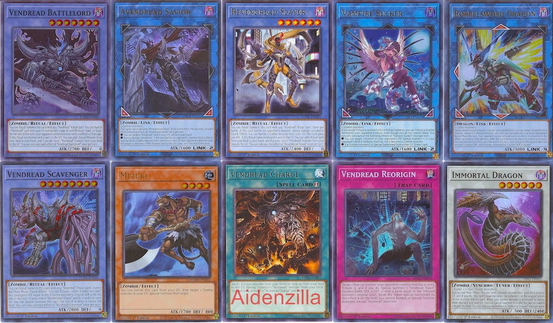 Yugioh Vendread Zombie Deck - Avendread Savior Revendread Slayer ...