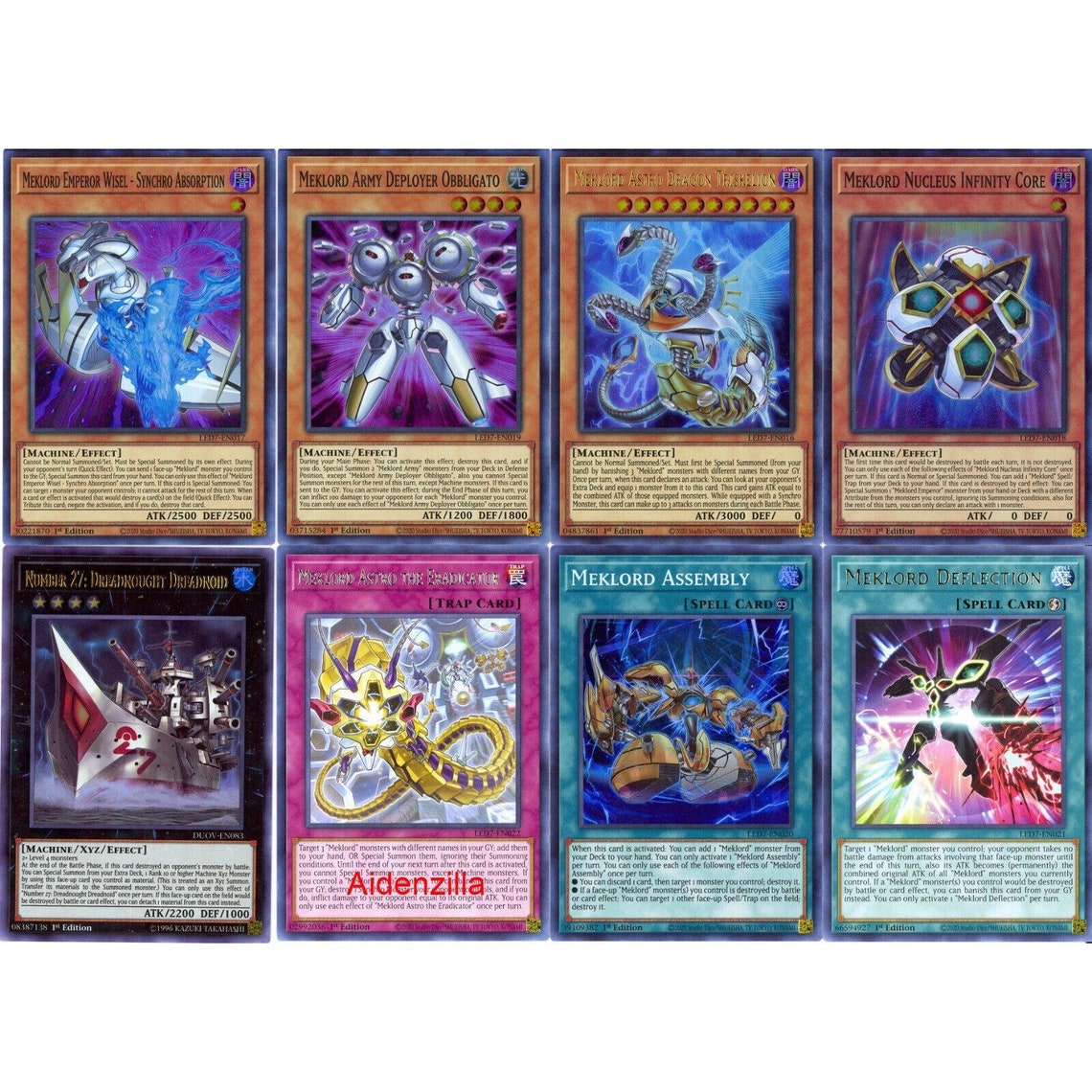 Yugioh Meklord Deck Astro Dragon Triskelion Nucleus Infinity - Etsy