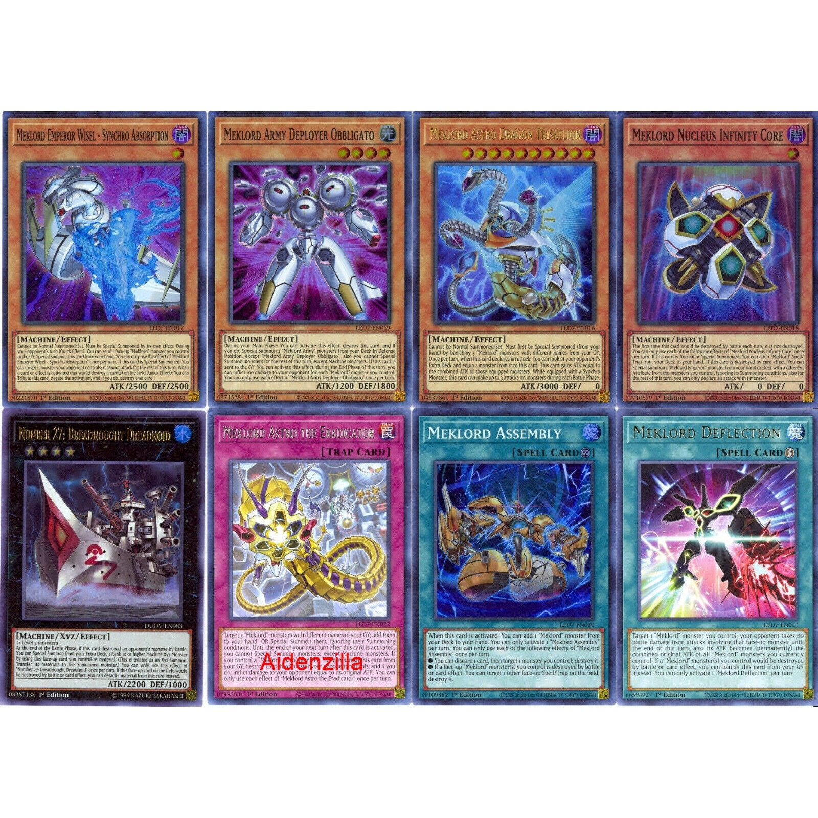 Yugioh Meklord Deck Astro Dragon Triskelion Nucleus Infinity Core ...