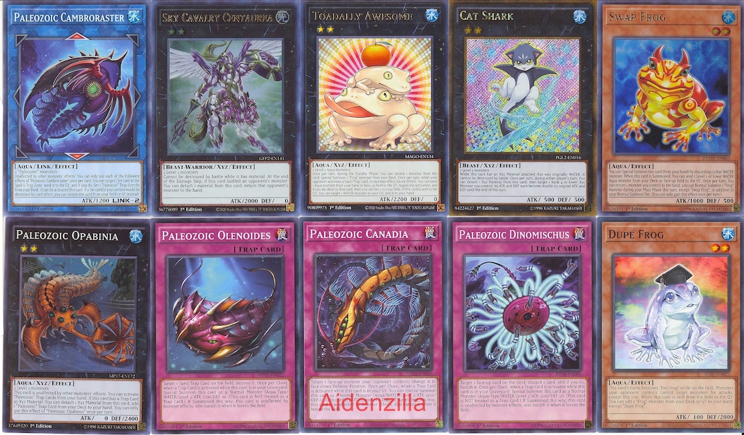 Yugioh Paleozoic Deck - Toadally Awesome Olenoides Dinomischus Marrella ...