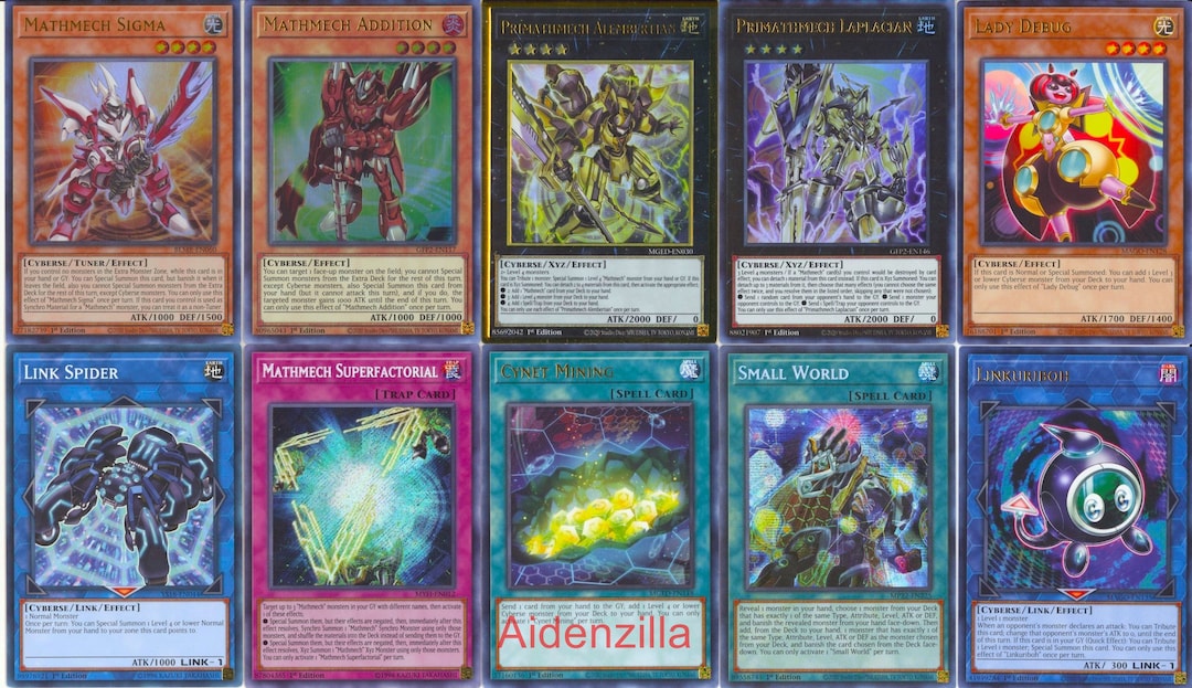 Yugioh Mathmech Deck Primathmech Alembertian Superfactorial - Etsy