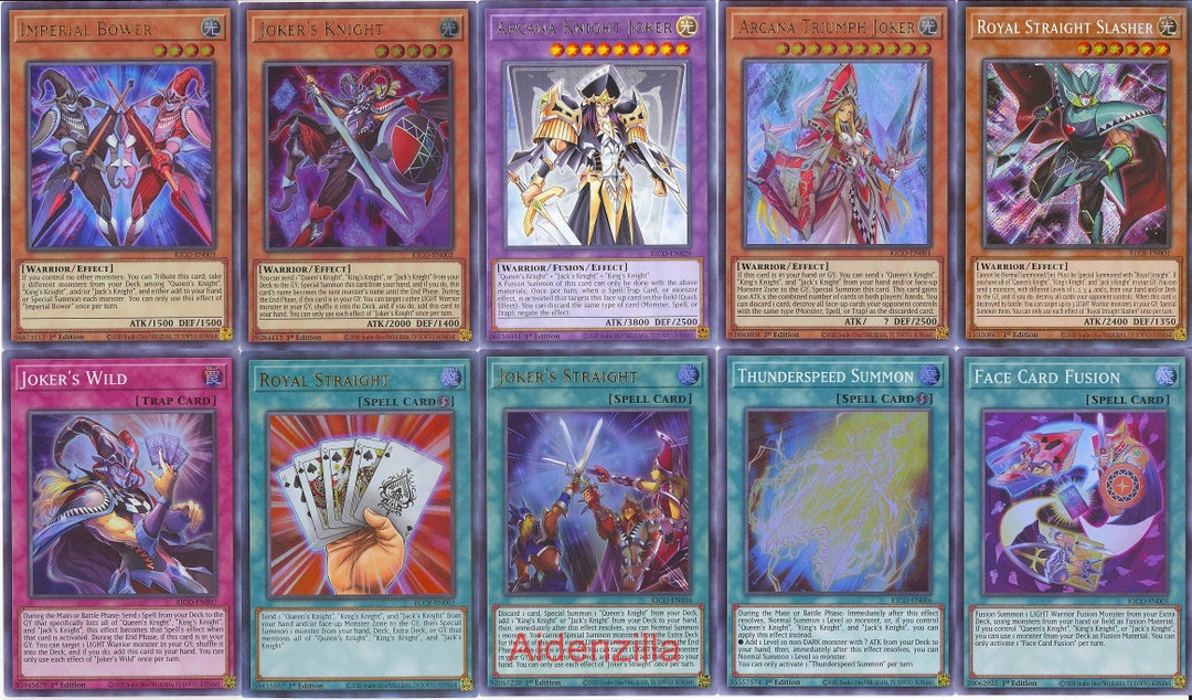 Yugioh Arcana Knight Joker King's Court Deck Knight Imperial Bower ...