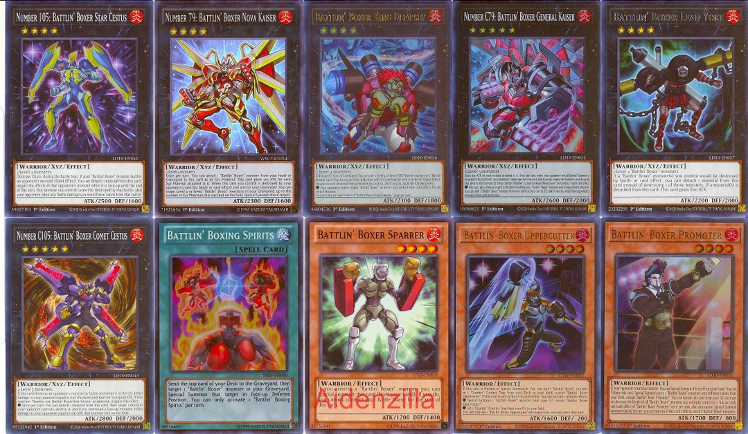 Yugioh Battlin' Boxer Deck - King Dempsey Uppercutter Promoter Nova ...