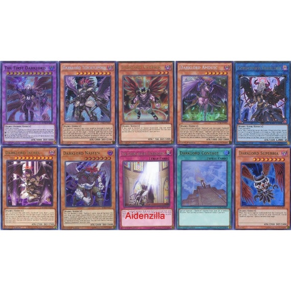 Yugioh Darklord Fairy Deck Ixchel Condemned Nasten Ukoback - Etsy